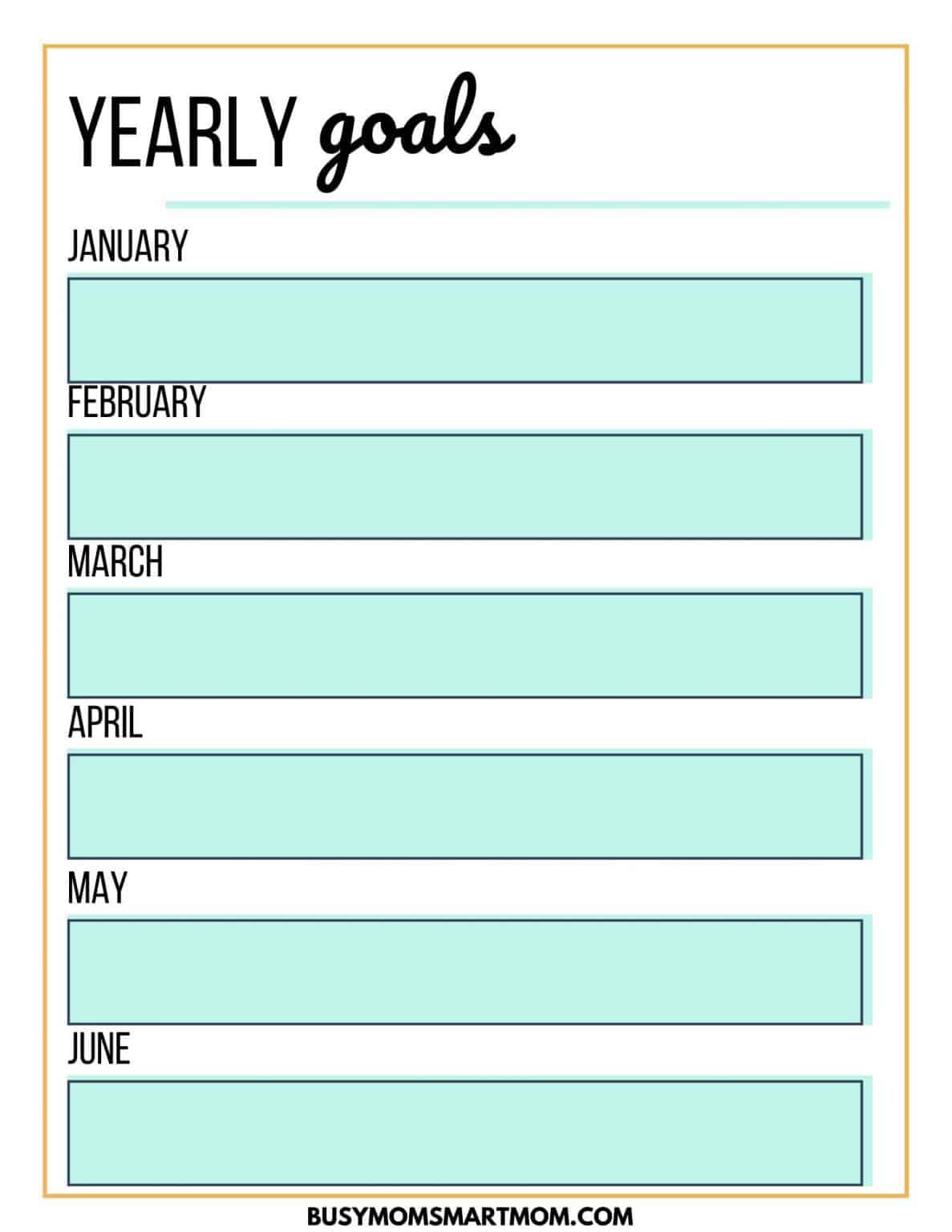 8 Free Goal Setting Worksheets (For Moms and Kids!) - Busy Mom Smart Mom
